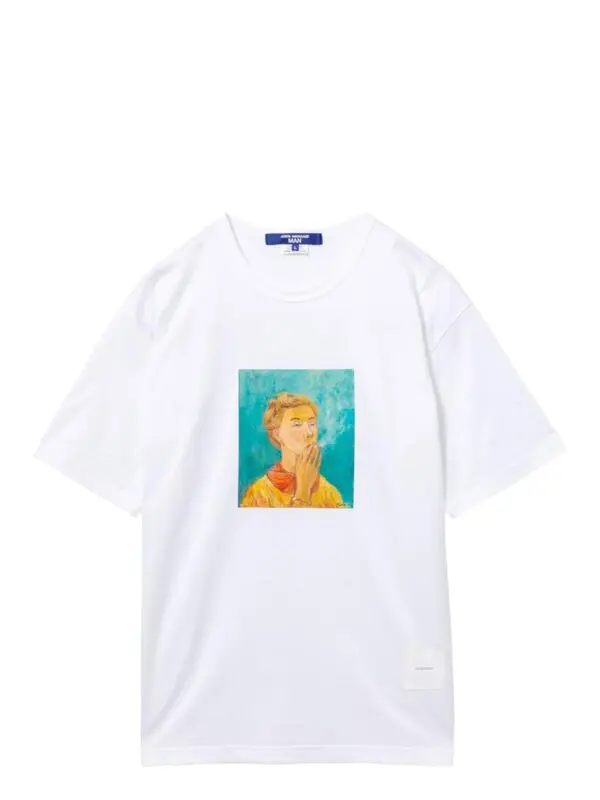 Junya Watanabe Jansson Printed Crewneck T-shirt - White