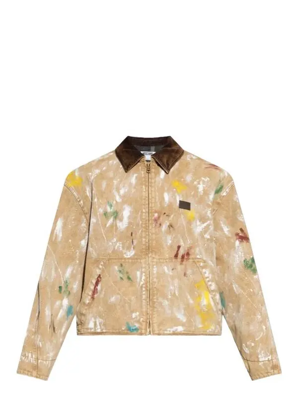 Moschino Long-sleeved Denim Jacket - Nude