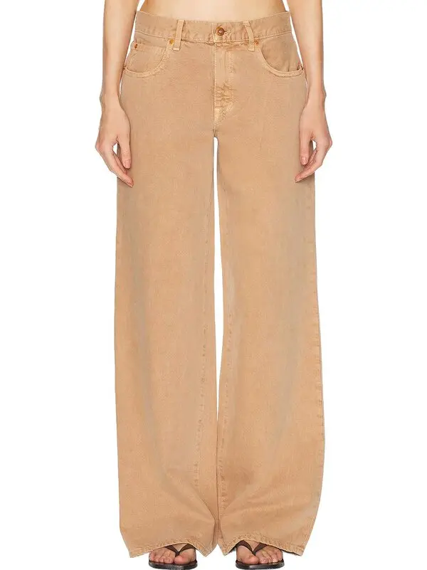 SLVRLAKE Belt Loop Jeans - Nude