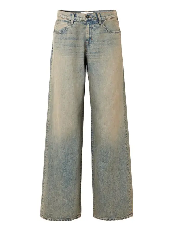 SLVRLAKE Mica Low-rise Wide-leg Jeans - Medium Denim Blue