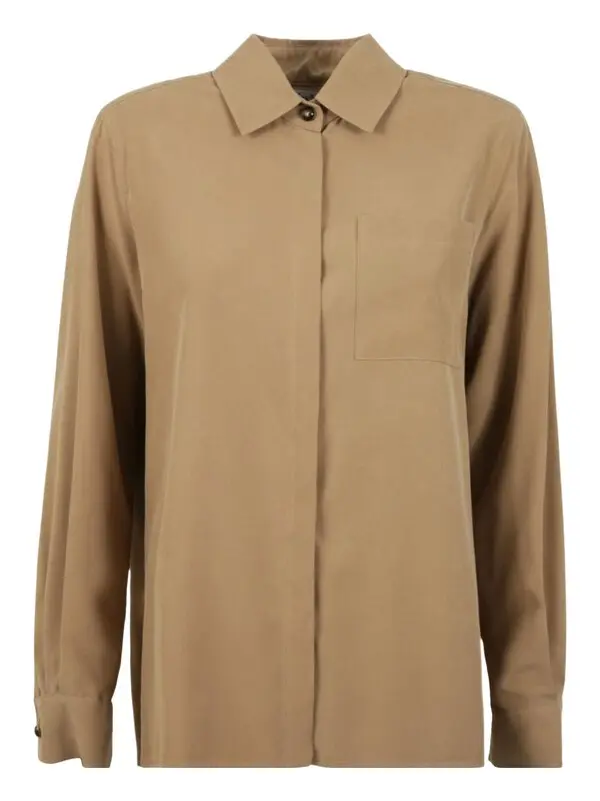 Max Mara Long Sleeve Shirt - Brown