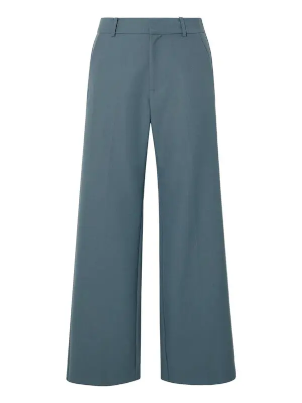 ST. AGNI Tailored Wide Leg Trousers - Grey