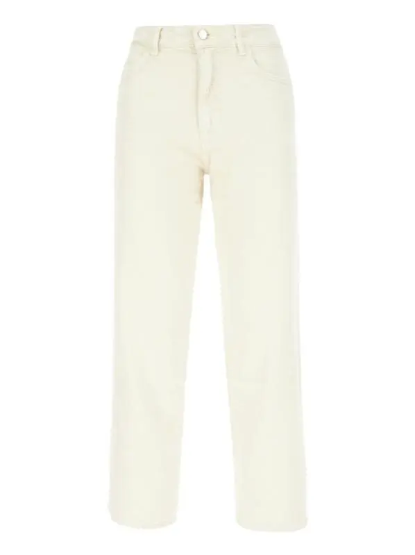 ICON DENIM LOS ANGELES Five-pocket Jeans With Belt Loops - White