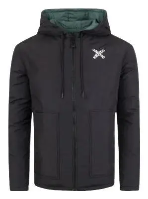 Kenzo Long-sleeved Hooded Jacket - Black