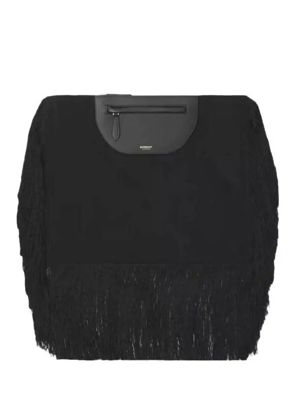 Burberry Olympia Fringed Clutch Bag - Black