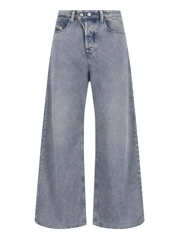 DIESEL® High-rise Wide-leg Jeans - Gray