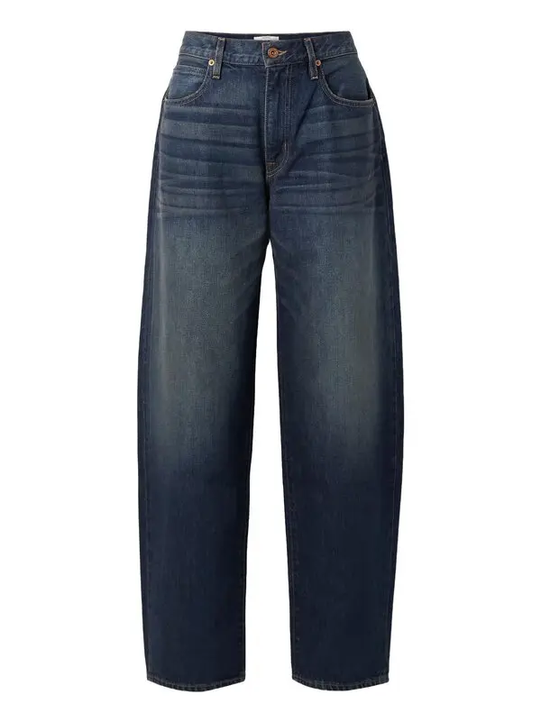 SLVRLAKE Ella Barrel Leg Jeans - Black