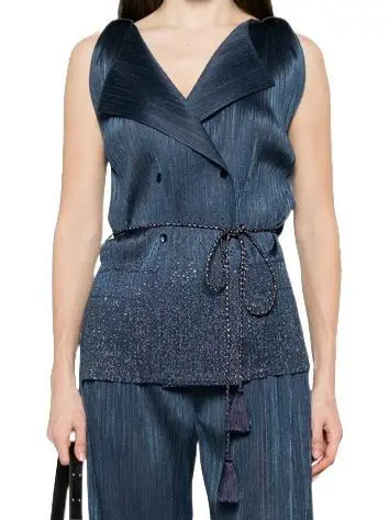 Giorgio Armani Double-breasted Vest - Blue