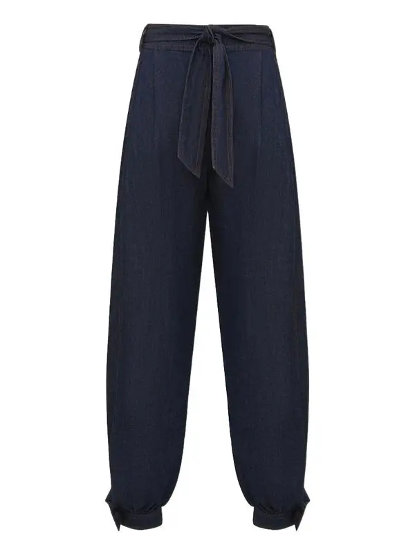 Zimmermann Aster Denim Harem Pant - Ink Color