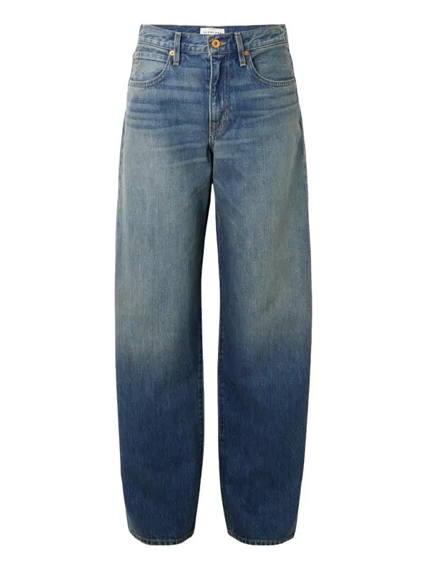 SLVRLAKE Tess Long Boyfriend Jeans - Medium Denim Blue