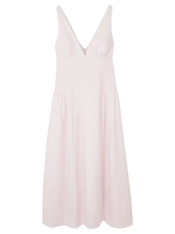 Posse Lindie Pleated Dress - White