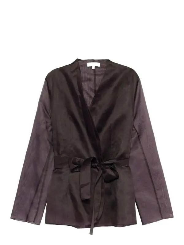 Antonelli Firenze Belted Long Sleeve Jacket - Black