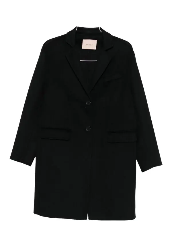 TWINSET Single-breasted Coat - Black