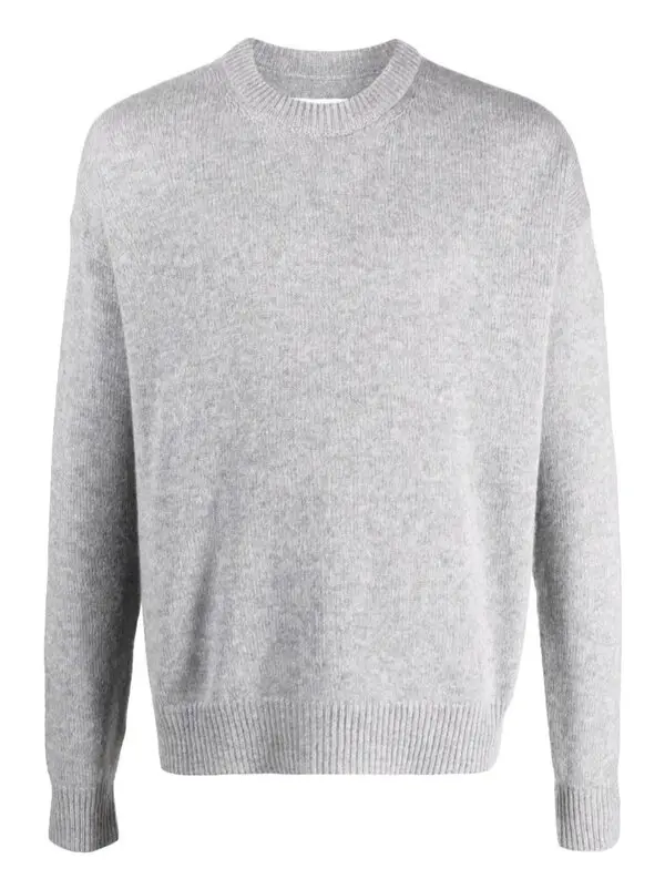 JIL SANDER Long Sleeve Knit Jumper - Grey