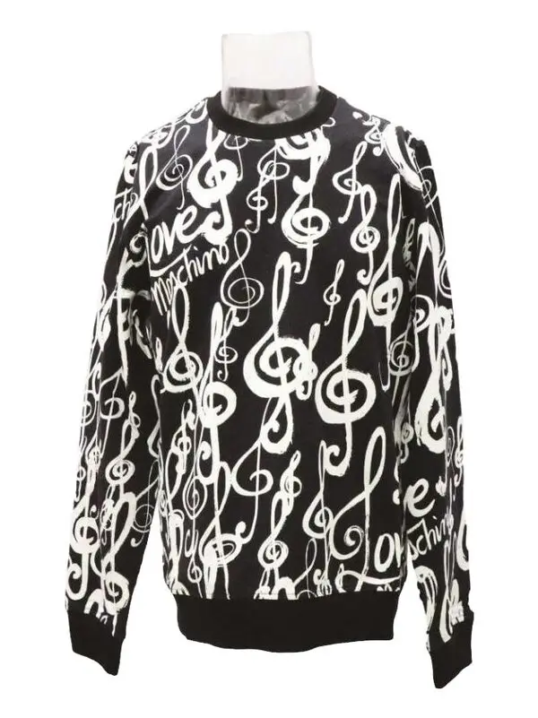 Moschino Printed Sweater - Black