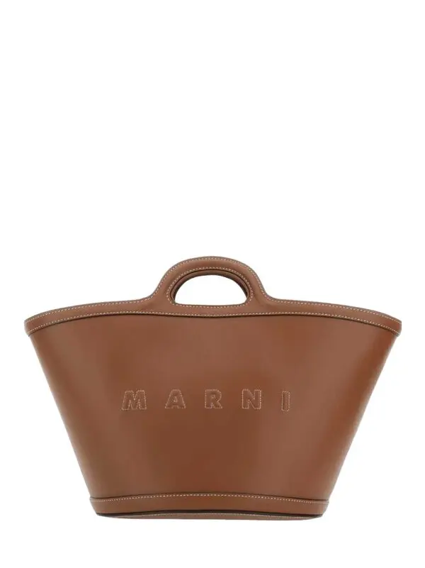 Marni Tropicalia Small Top Handle Bag - Brown