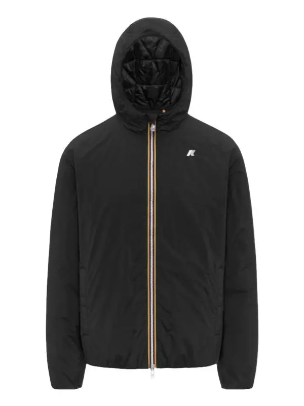 K-WAY Plain Warm Hooded Jacket - Black