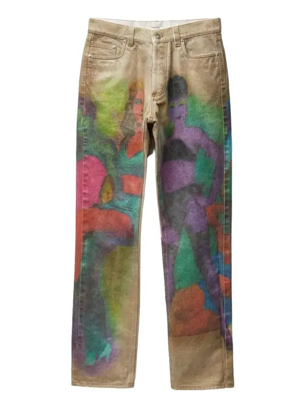 Versace Printed Jeans - Multicolor