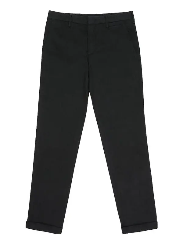 Prada Logo Detail Casual Pants - Black