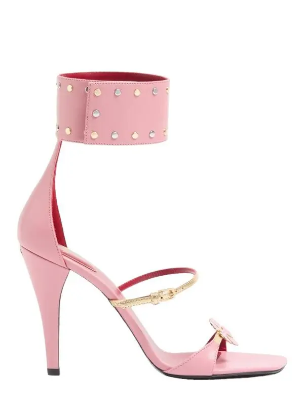 Valentino Garavani Kidskin Cuffie Sandal 100mm - Pink