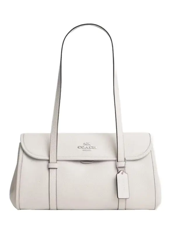 COACH Bridget Flap Shoulder Bag - Silver/chalk