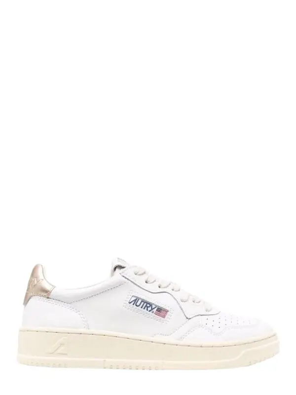 AUTRY Perforated Low-top Sneakers - White