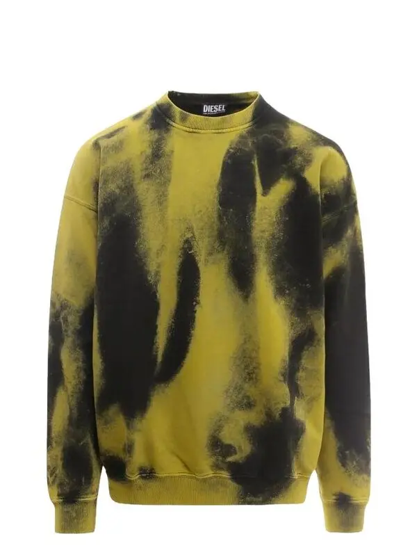 DIESEL® Tie & Dye Crewneck Sweatshirt - Green