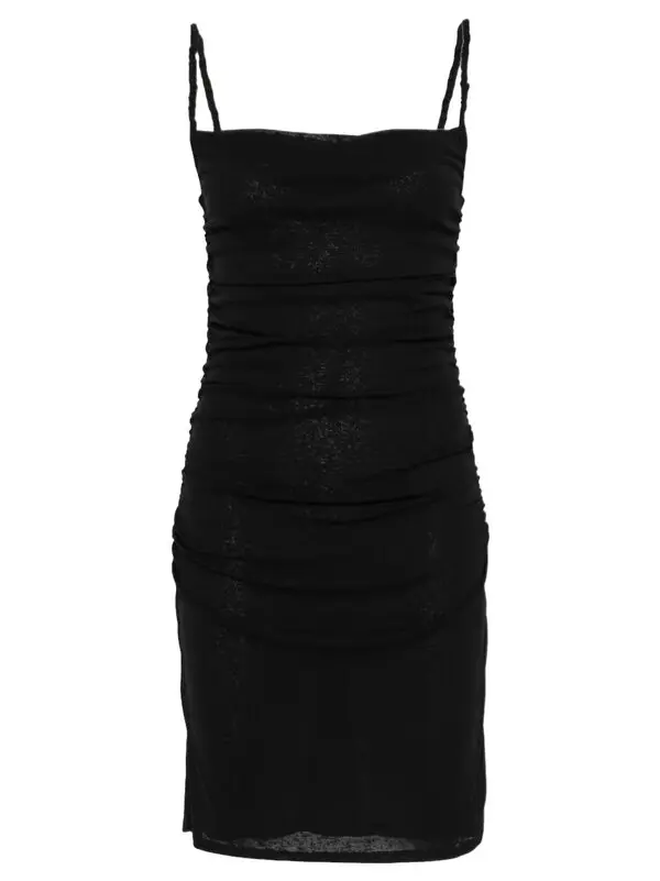 Nanushka Adie Square Neckline Mini Dress - Black