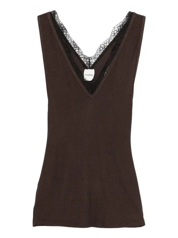 Nanushka Siara V-neck Tank Top - Black
