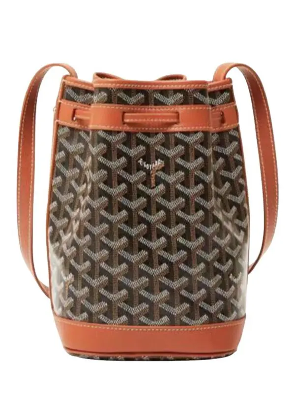 Goyard Monogrammed Bucket Bag - Brown