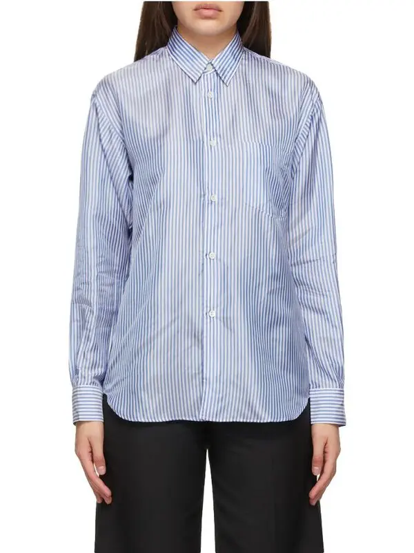 Comme Des Garçons Striped Shirt - Blue