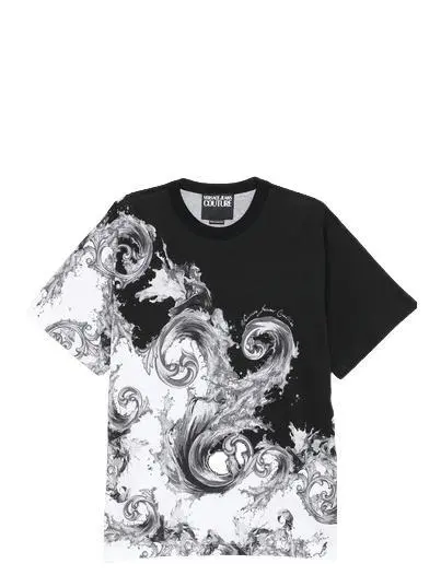 Versace Barocco Print T-shirt - Black