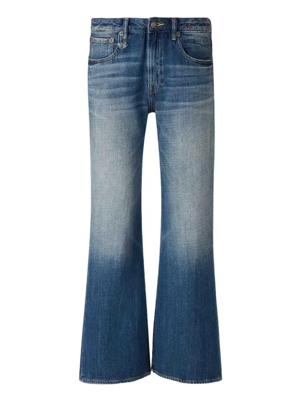 R13 Joan Kick Flare Jeans - Blue