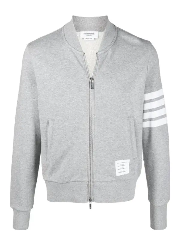 Thom Browne 4-bar Motif Performance Jacket - Light Gray