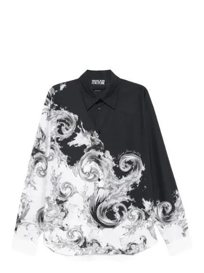 Versace Barocco-print Shirt - Black