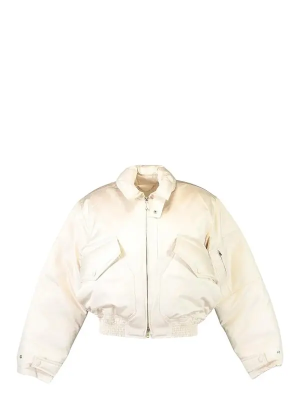 Victoria Beckham Padded Bomber Jacket - White