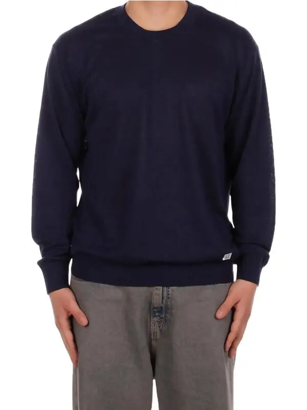 C.P. COMPANY Fine-knit Raglan-sleeve Sweater - Black