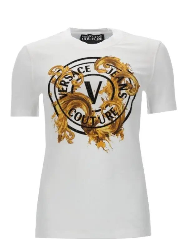 Versace Baroque Logo T-shirt - White