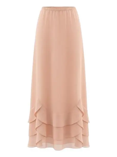 Simone Rocha Ruffled Tiered Midi Skirt - Nude