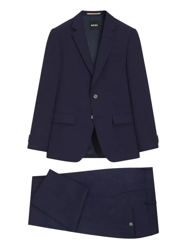 Hugo Boss Button Two-piece Suit - Dark Blue
