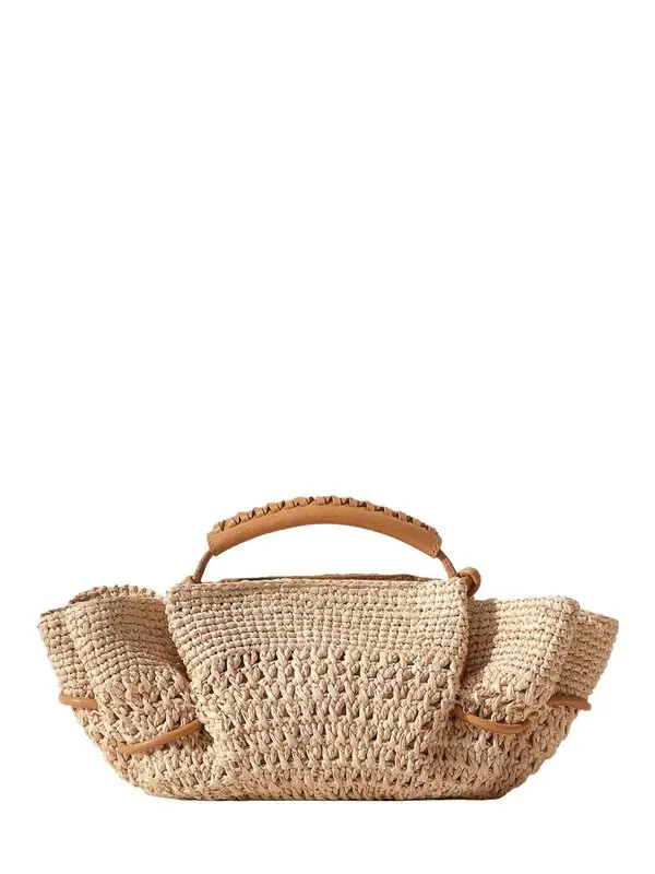 Hereu Arta Crochet Shoulder Bag - Nude