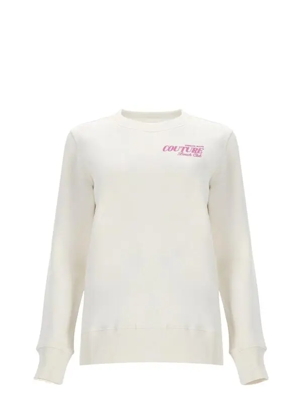 Versace Beach Club Logo Sweatshirt - Ivory
