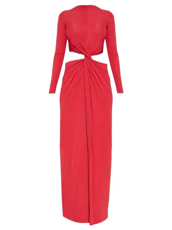 Cult Gaia Keri Twisted Maxi Dress - Red