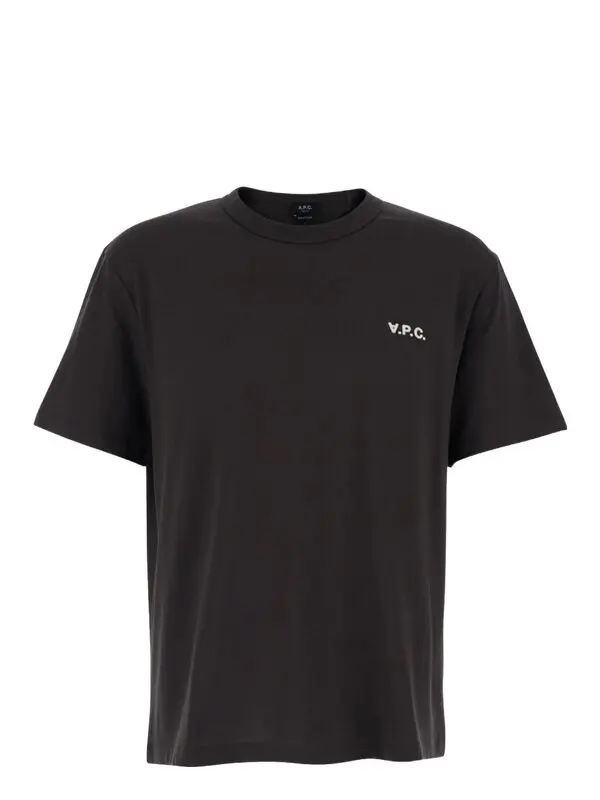 A.p.c. Logo Crew Neck T-shirt - Black