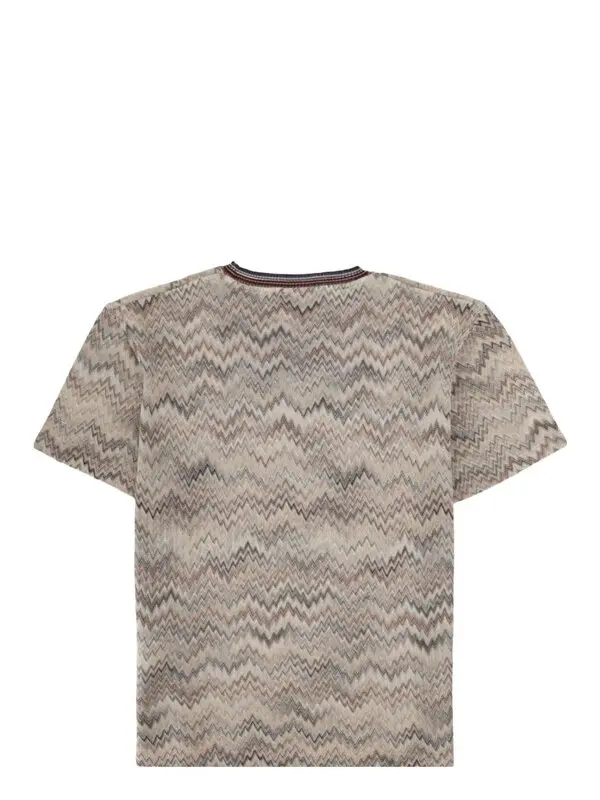 Missoni Zigzag Knit T-shirt - Gray