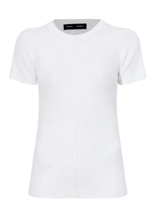 Proenza Schouler Ribbed Crew-neck T-shirt - White