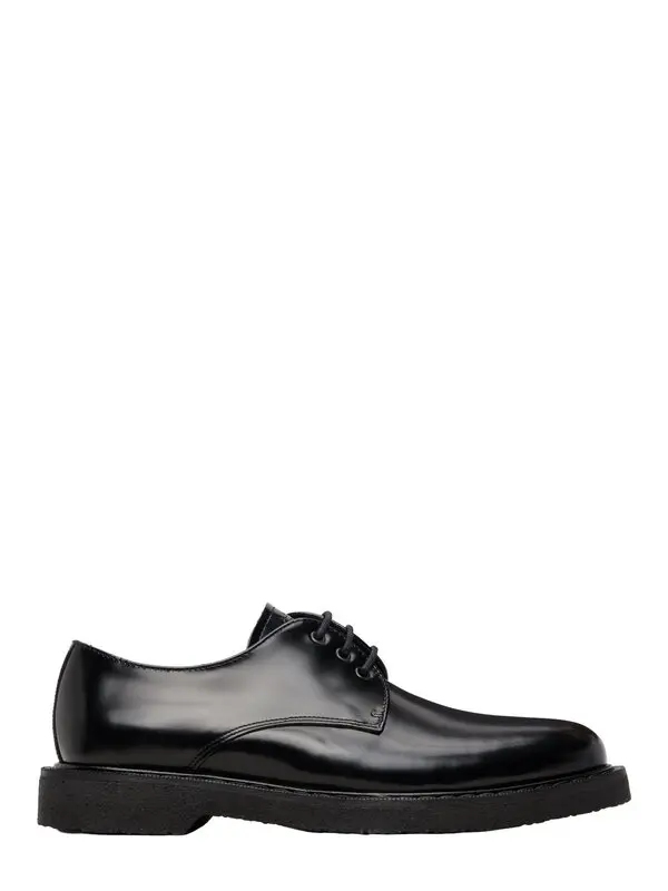 A.p.c. Calf Leather Derby Shoes - Black