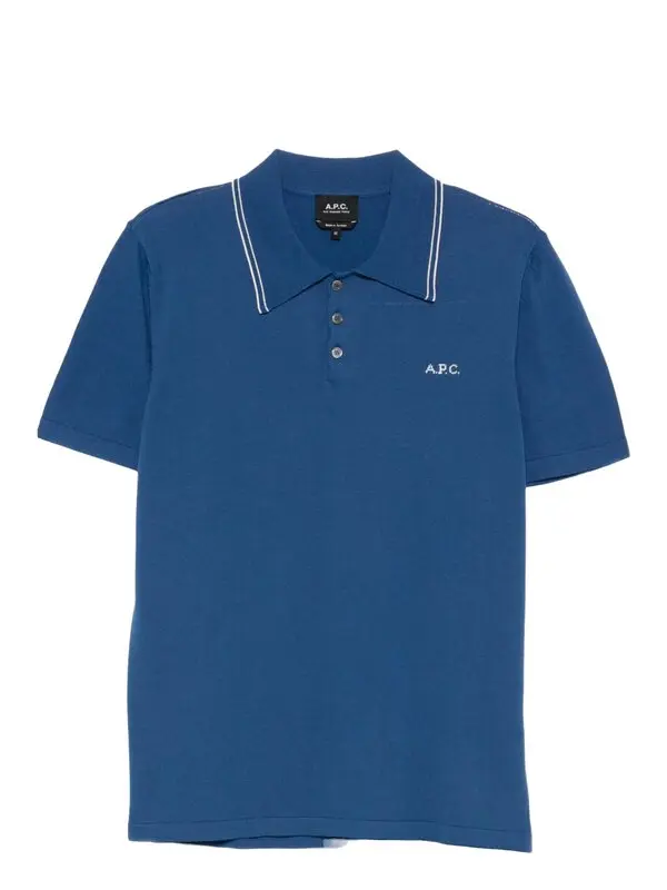 A.p.c. Short-sleeved Polo Shirt - Blue