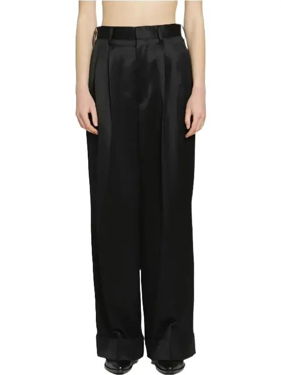 Junya Watanabe Pleated Trousers - Black