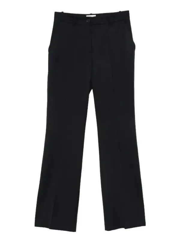 P.a.r.o.s.h Wool Trousers With Pocket Detail - Blue